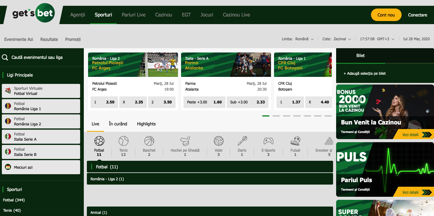 Get's Bet | Incaseaza BONUSUL de 600 RON la pariuri sportive online pe ...