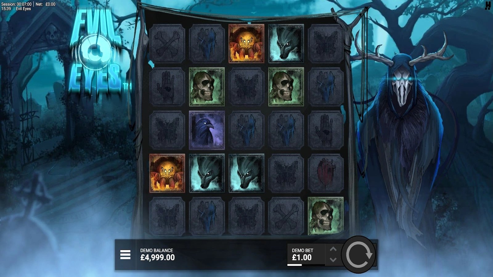 Evil Eyes Slot Demo by Hacksaw Gaming